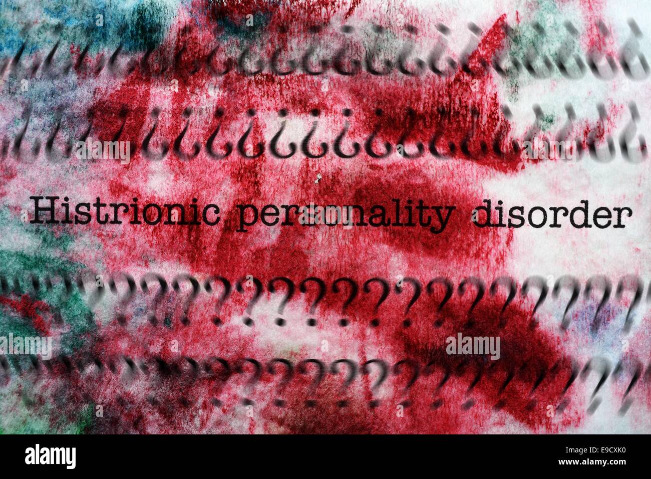 Histrionic personality disorder Stock Photo - Alamy