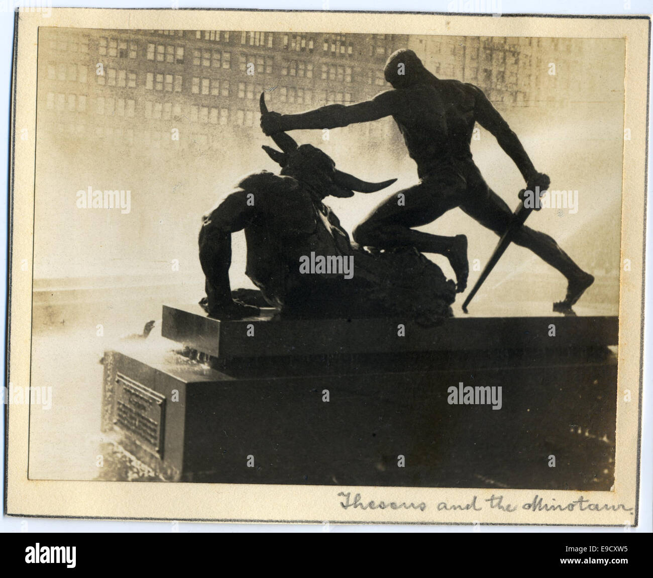 A photograph of the famous painting 'Theseus and the Minotaur ...