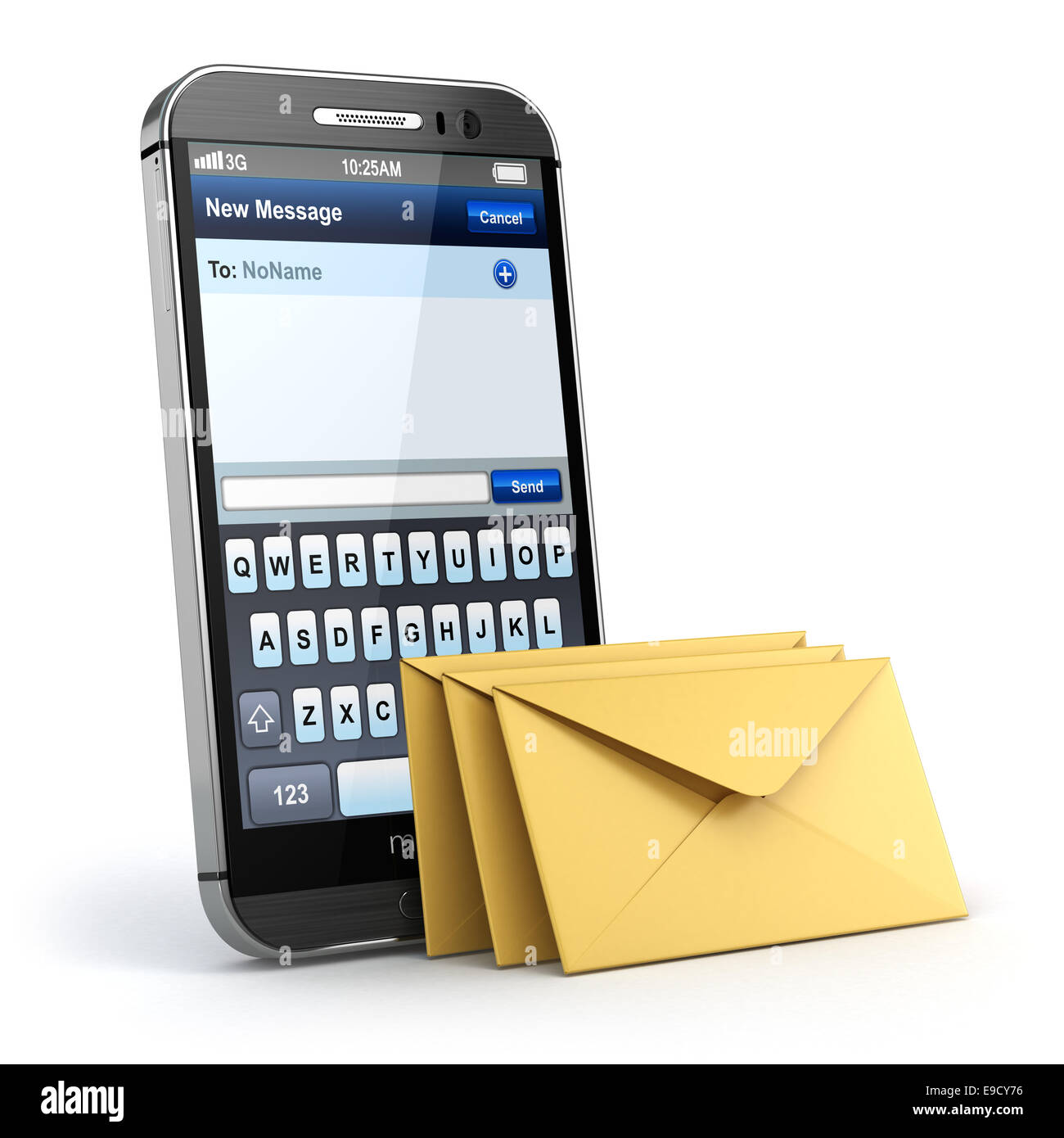 Short message service e Cut Out Stock Images & Pictures - Alamy