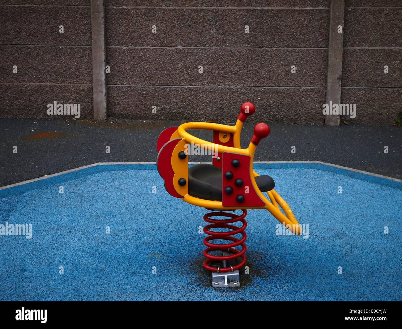 Spring rider in children`s play ground UK Stock Photo - Alamy