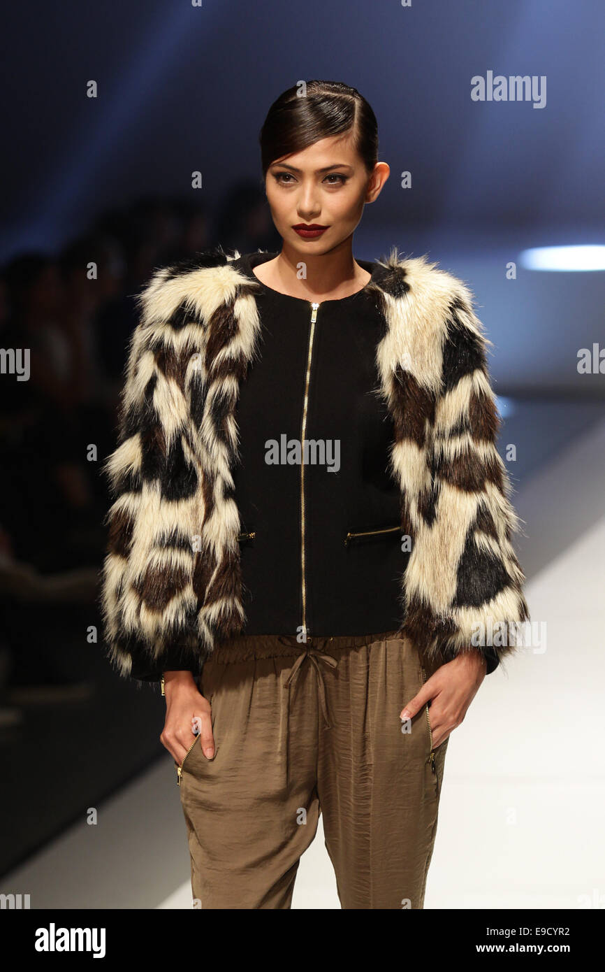 Pasay City, Phillippine. 24th Oct, 2014. A model presents a creation of ...