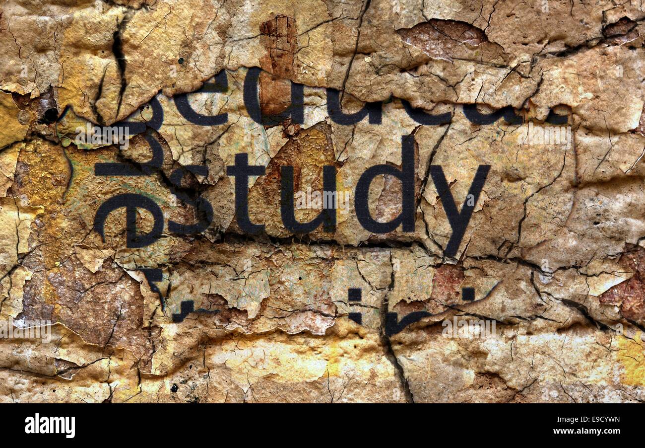 Study text on paper hole Stock Photo - Alamy