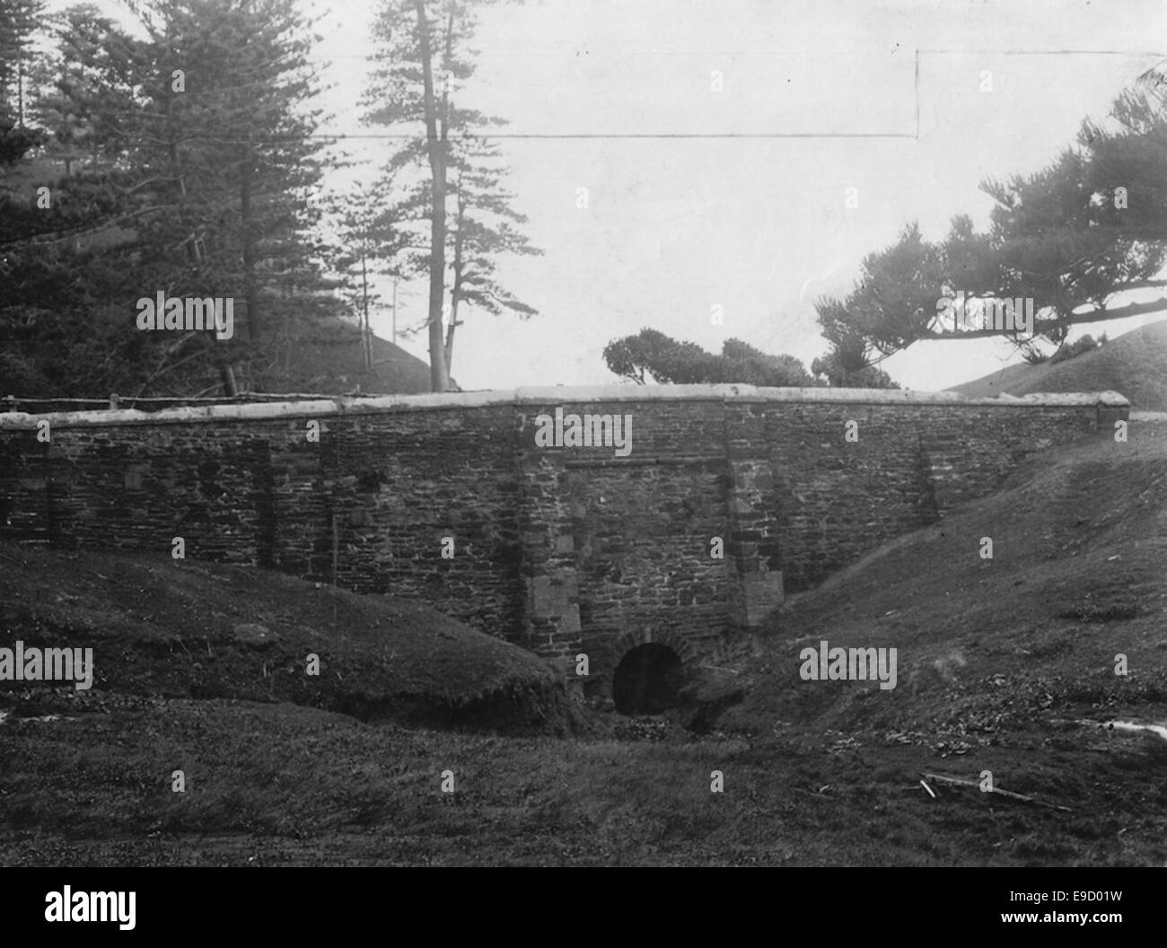 A photograph of Bloody Bridge on Norfolk Island, Australia. This iconic ...