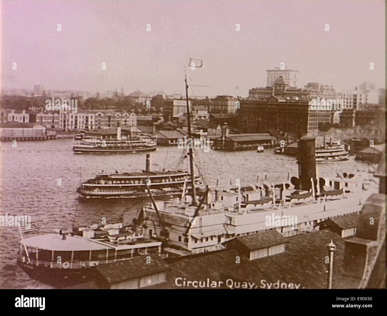 A photograph capturing Circular Quay in Sydney Harbour, showcasing the ...