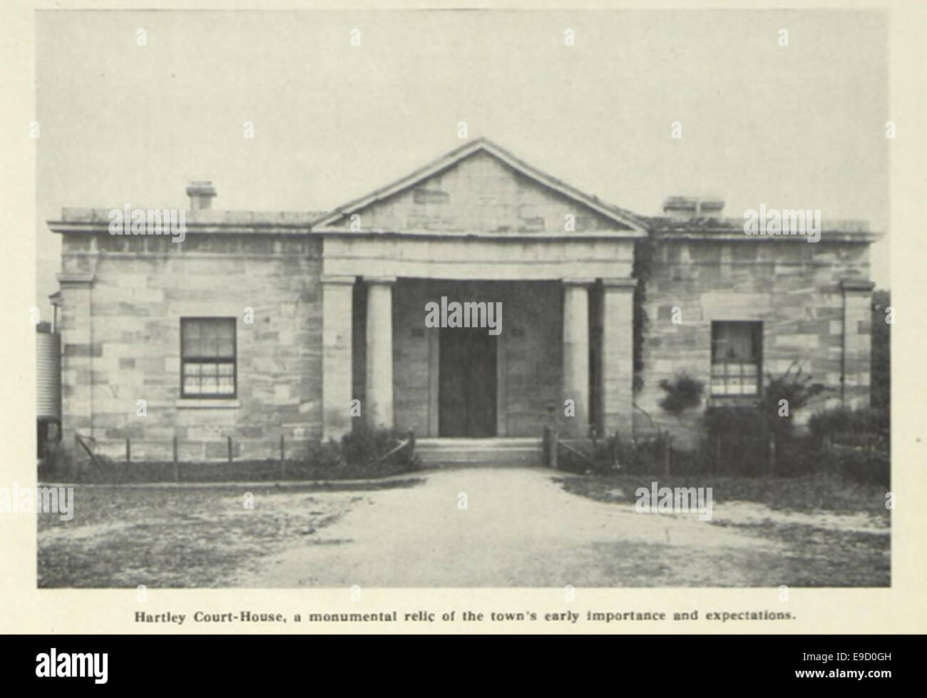 A photograph of Hartley Court House, a historical building located in ...