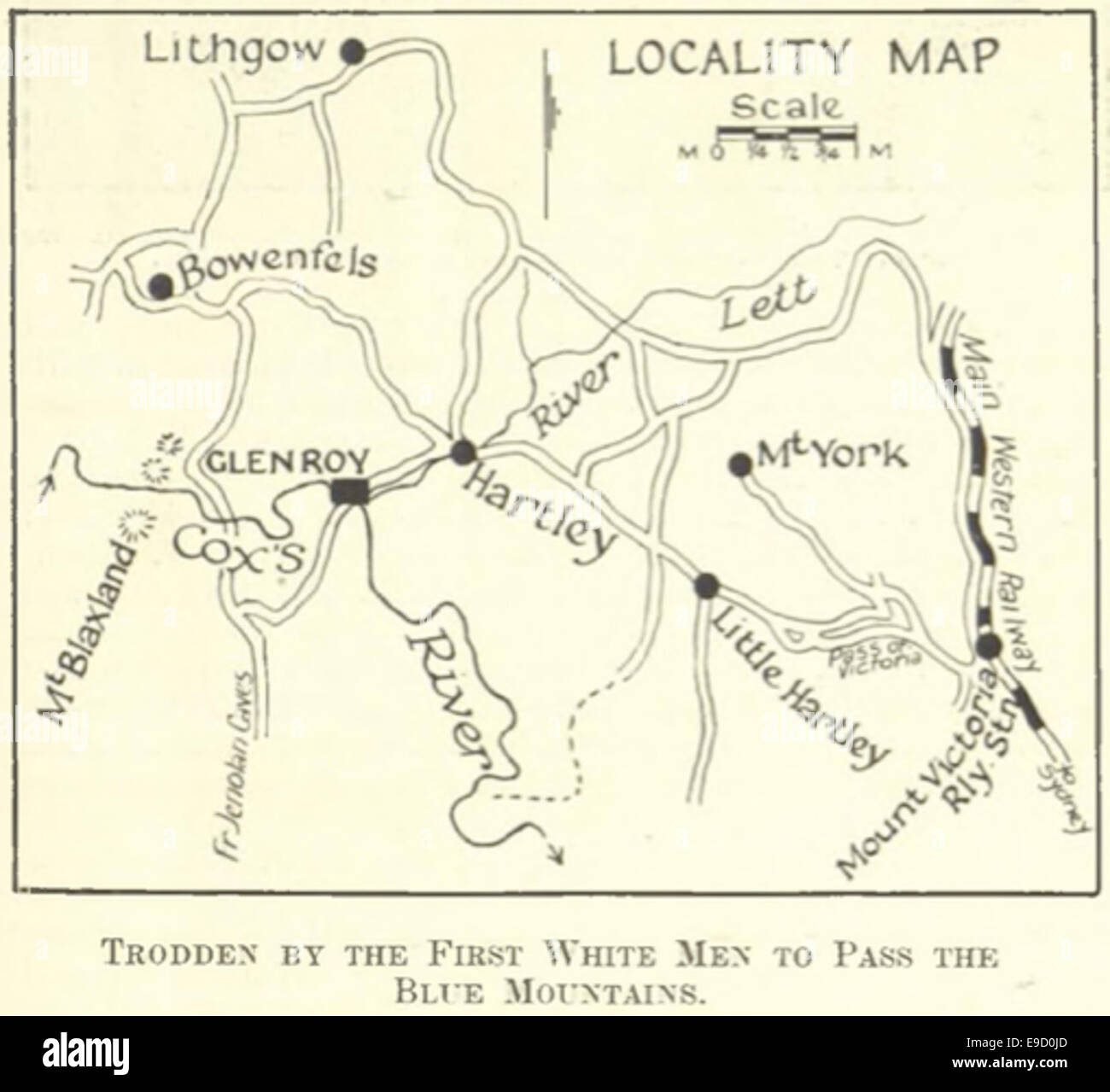 This map depicts the areas of Hartley, Glenroy, and their surroundings ...