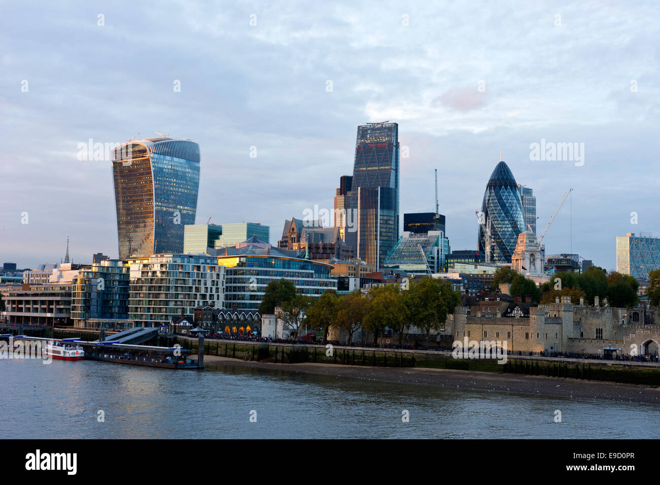 The gherkin london skyline hi-res stock photography and images - Alamy
