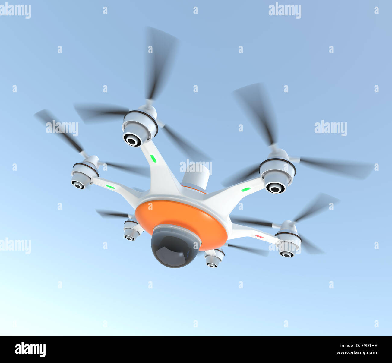 Drone with camera. Security system concept Stock Photo - Alamy