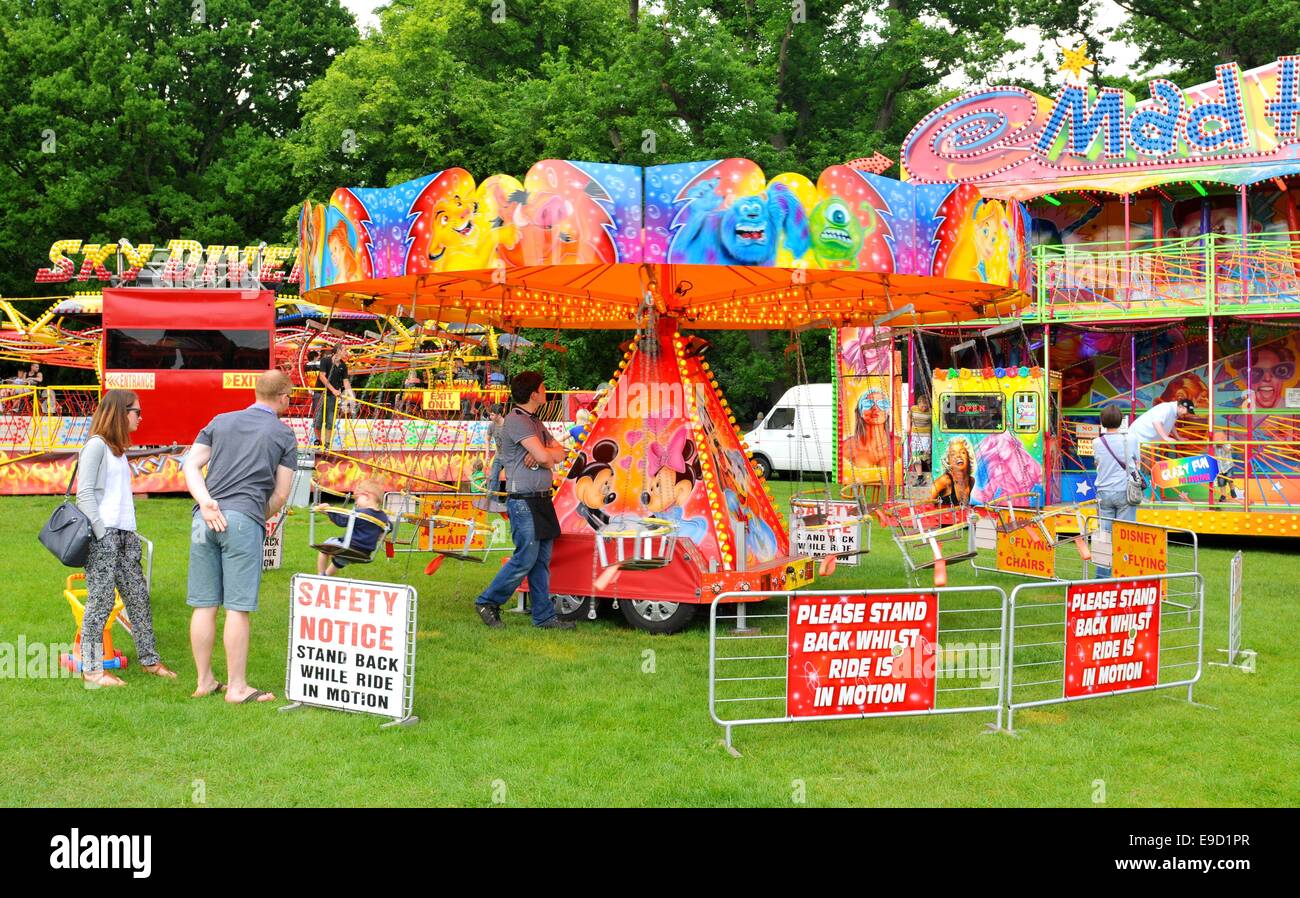 Amusement park in Nottingham, England Stock Photo - Alamy