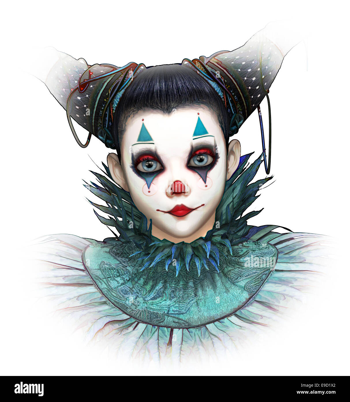 3D computer graphics of a friendly smiling clown Stock Photo - Alamy