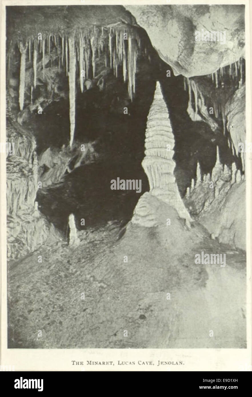 A photograph of the Minaret in Lucas Cave at Jenolan Caves, New South ...