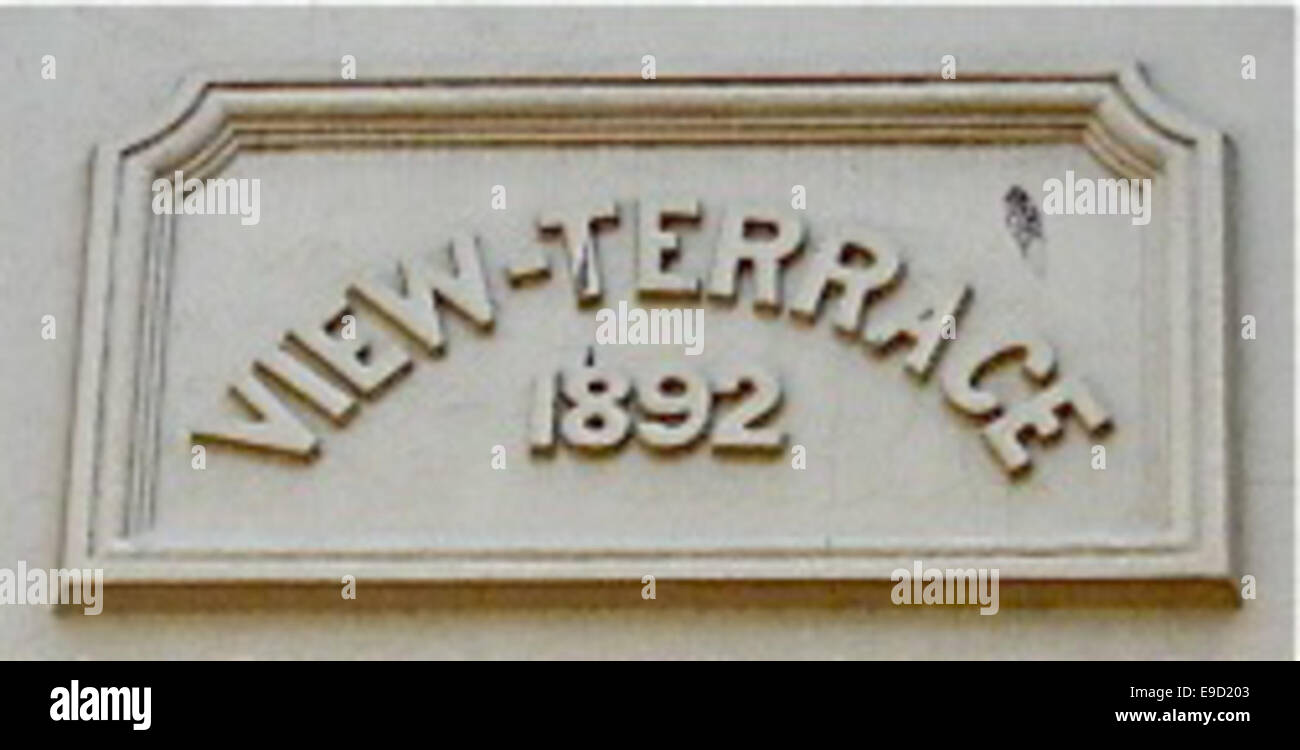 A historic photograph of the View Terrace in 1892, showcasing the ...