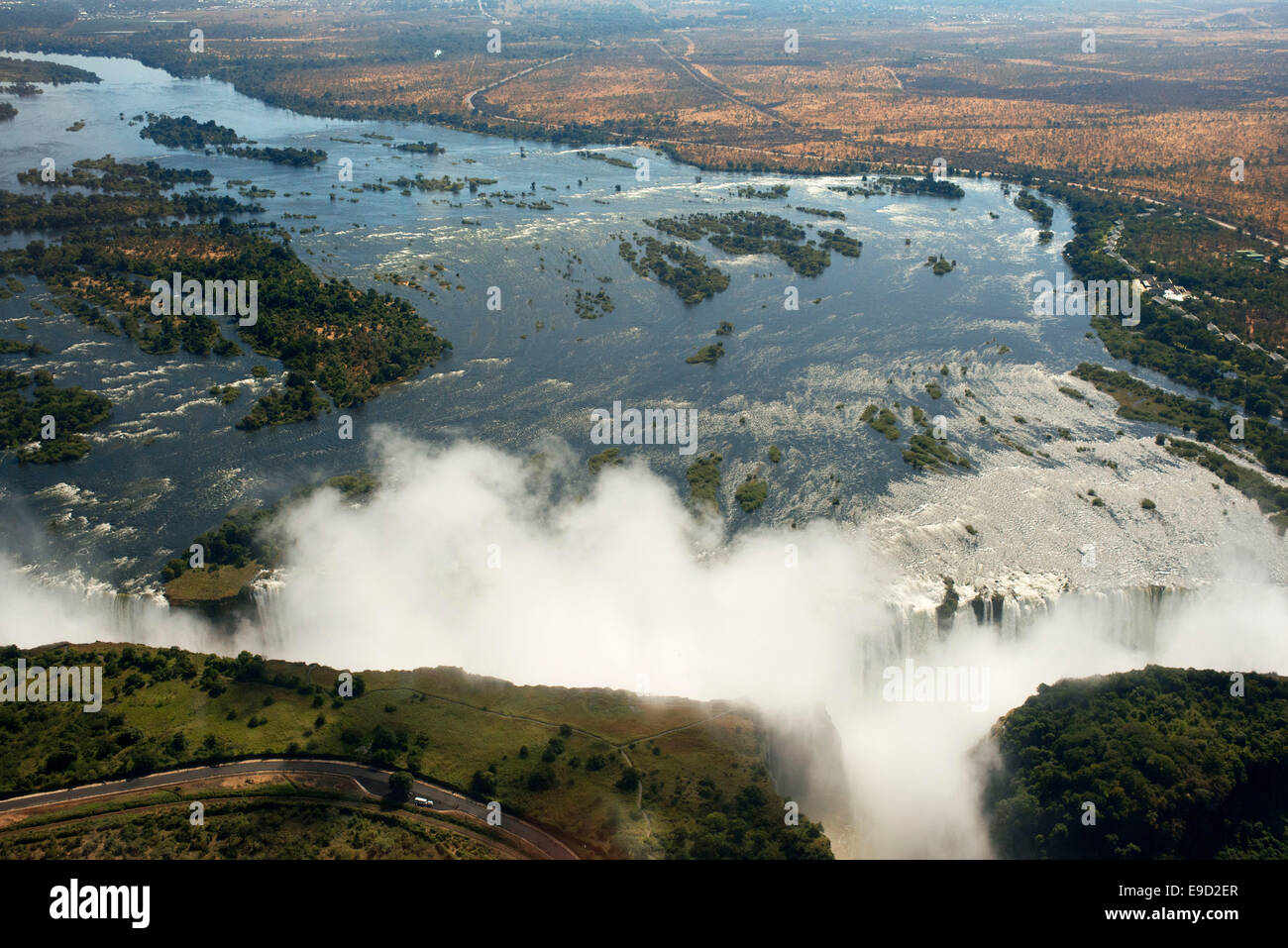 Aerial views of the Victoria Falls. In our minds, there's no better way ...