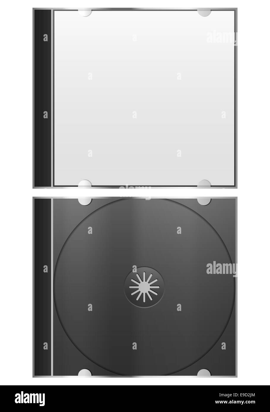 Compact disc case on a white background Stock Photo - Alamy