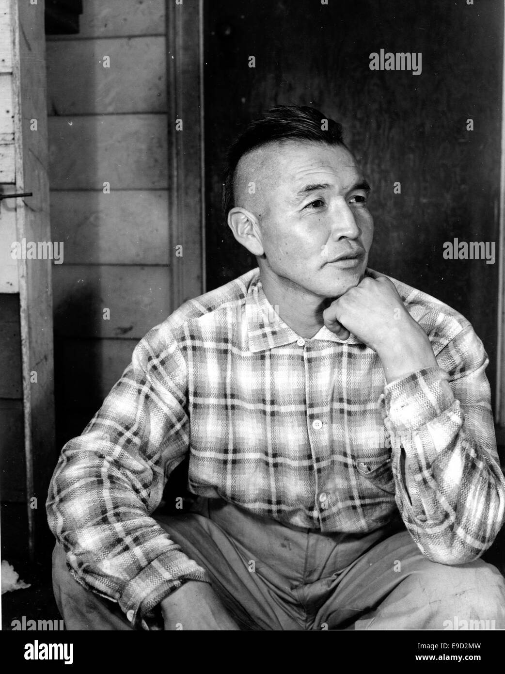 This photograph features Dave Joe, a member of the Musqueam First ...