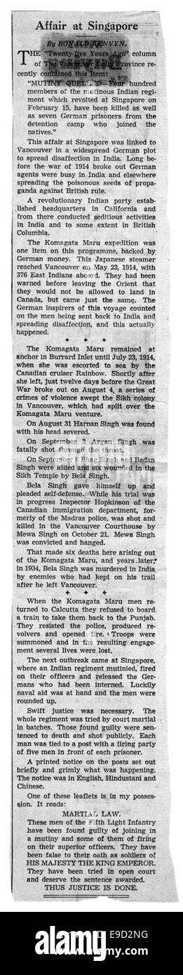 This photograph relates to the Komagata Maru incident, which occurred ...