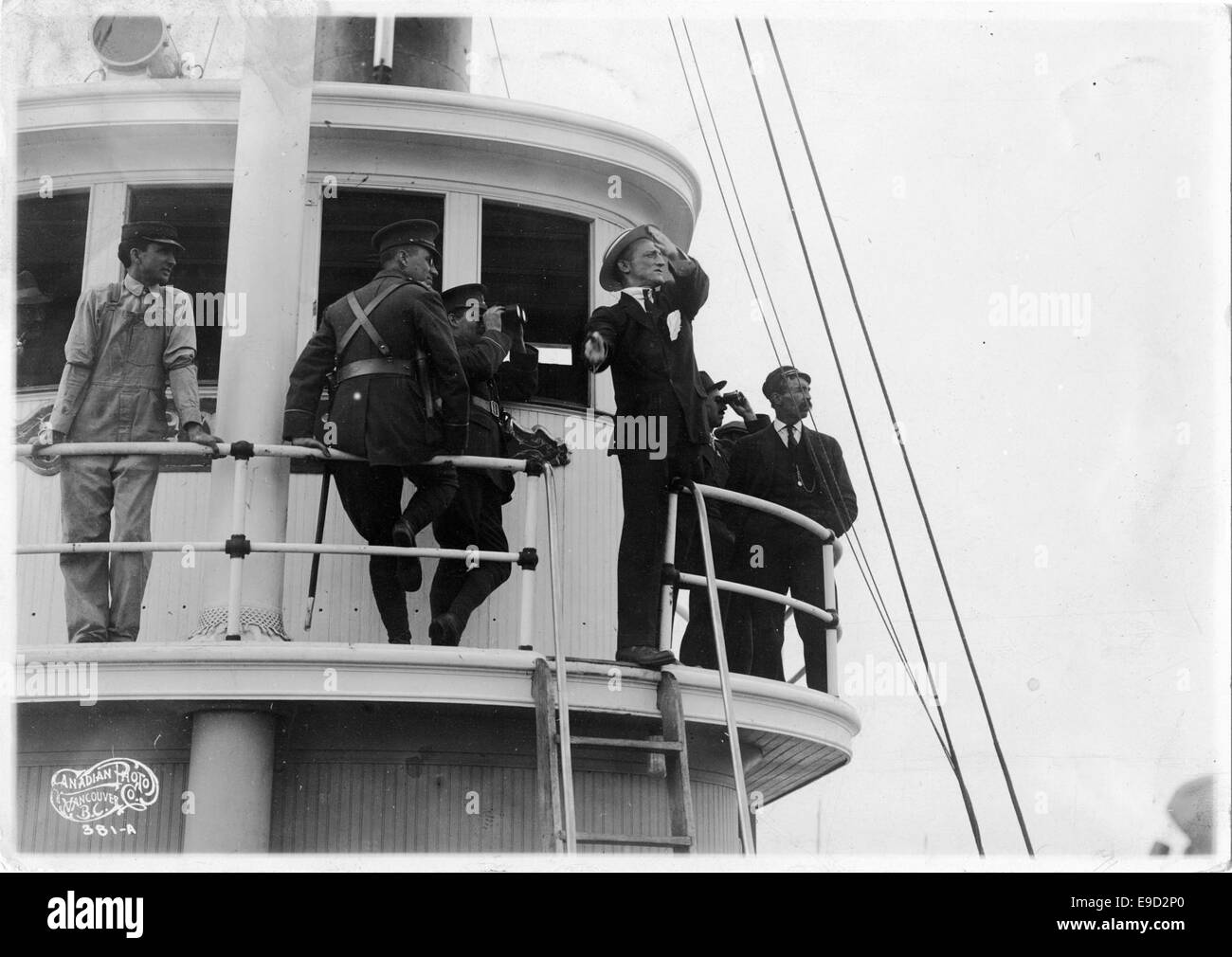 This image depicts the Komagata Maru incident, a key event in Canadian ...