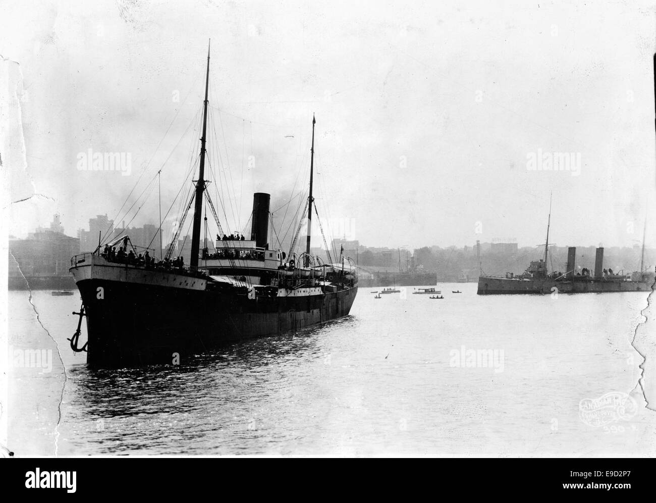 A photograph of the Komagata Maru incident, which occurred in 1914 when ...