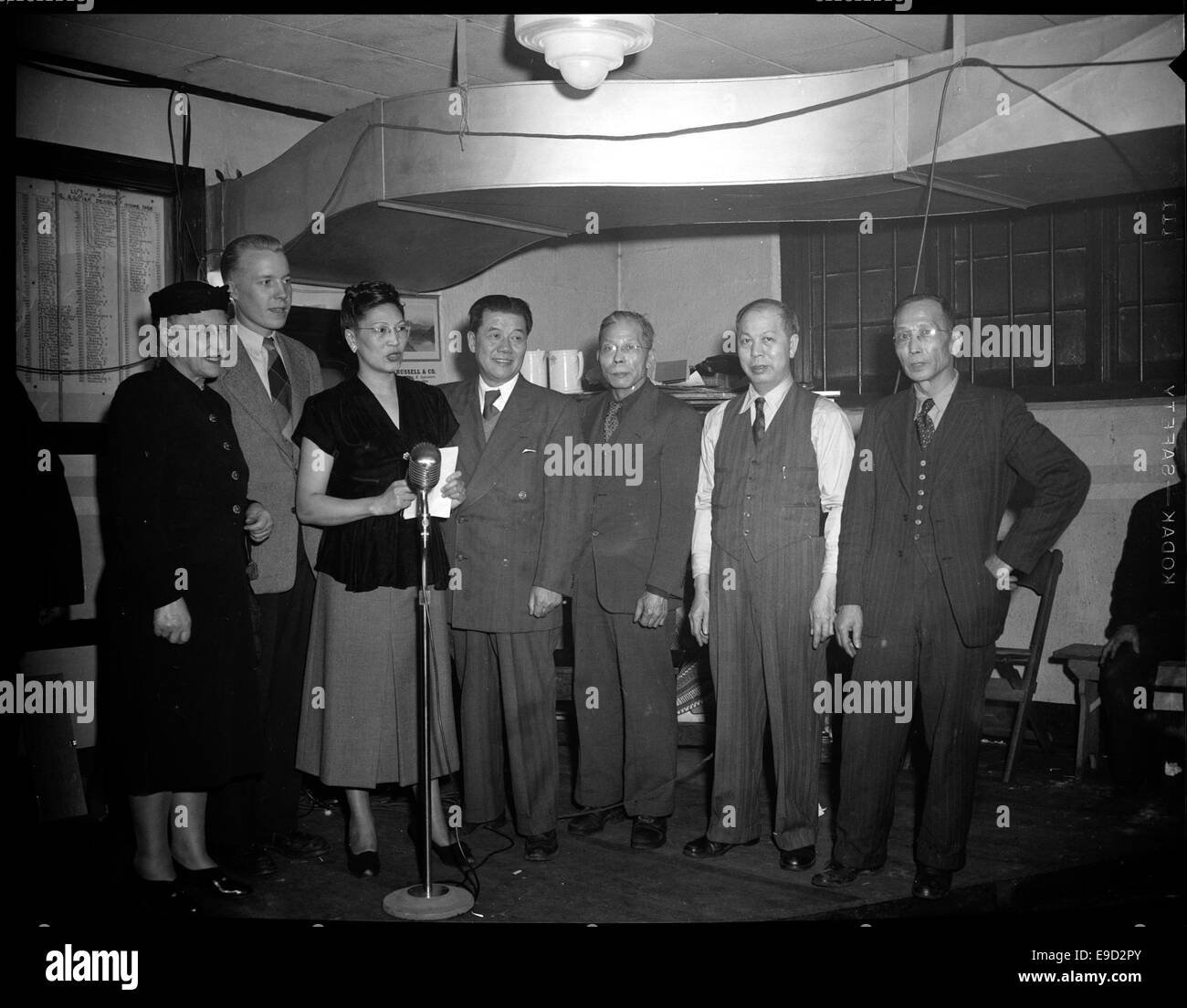 A group portrait featuring individuals from Russian and Chinese descent ...