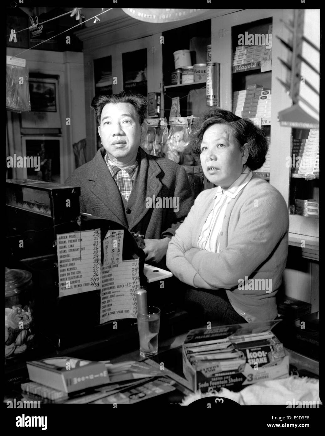 A photograph of Low Joe Gain and his wife Mow Ying, captured in a ...
