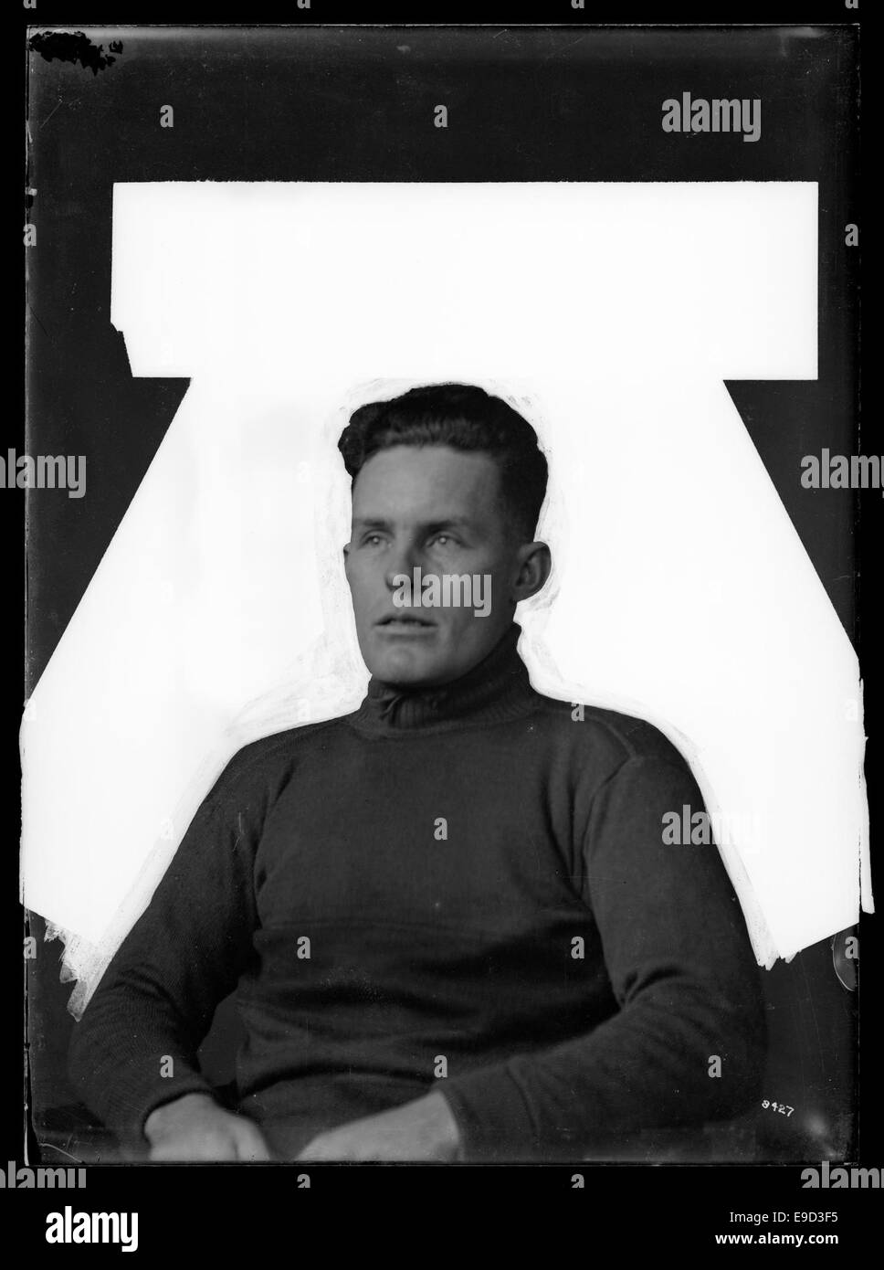 This photograph features a Vancouver hockey player, likely from a ...