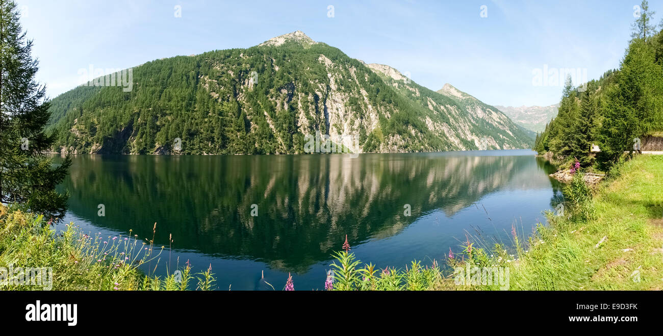Vallemaggia, Ticino, Switzerland: Lake of elder, Lago del Sambuco Stock ...
