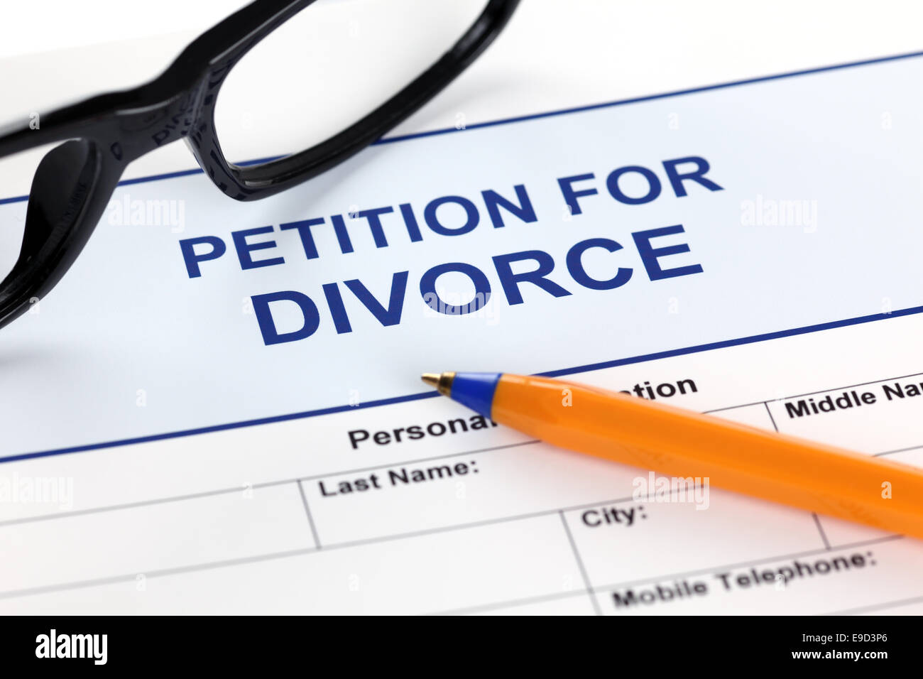 Petition for divorce hi-res stock photography and images - Alamy