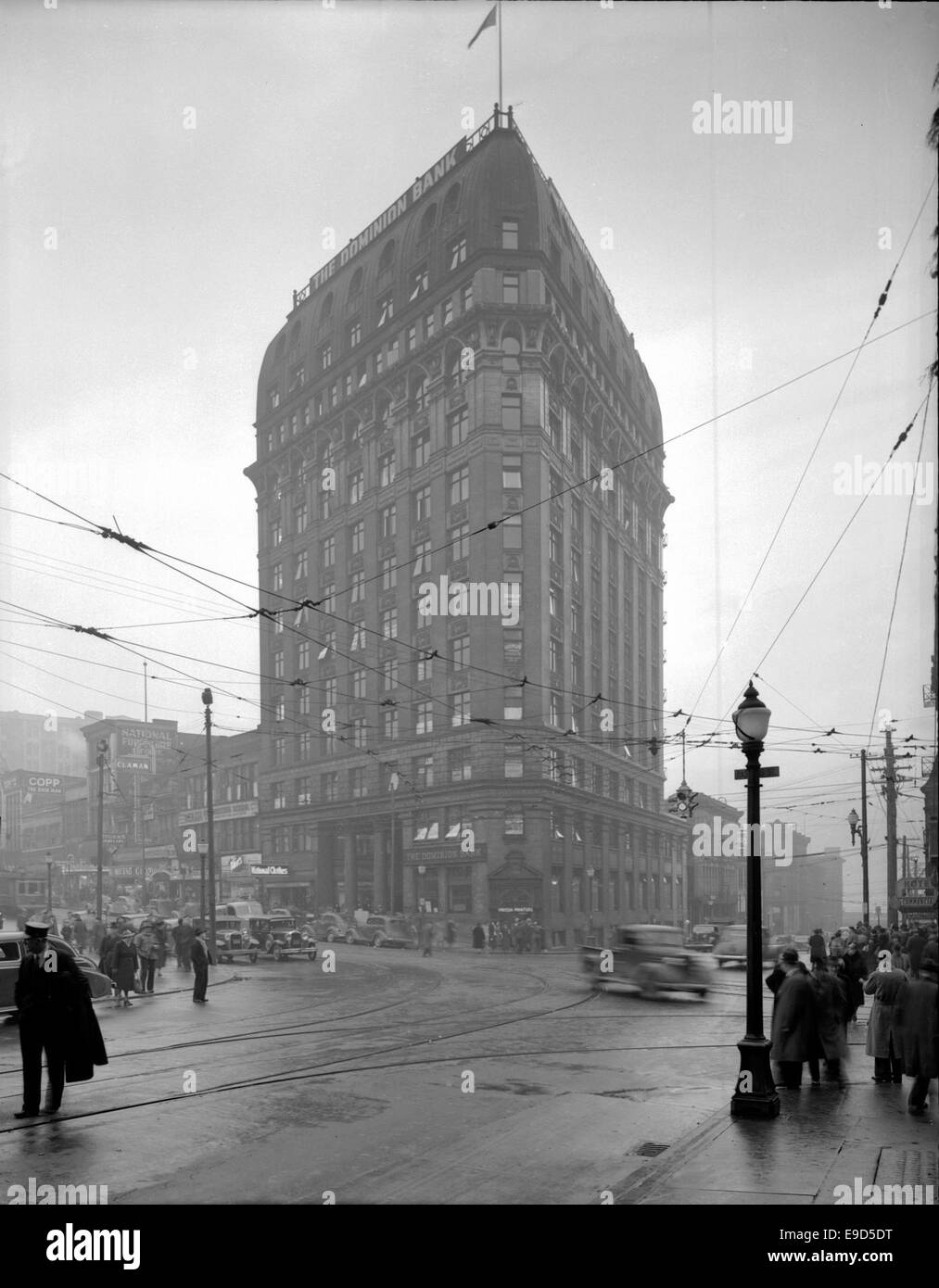 A photograph of the Dominion Trust Building, showcasing its ...