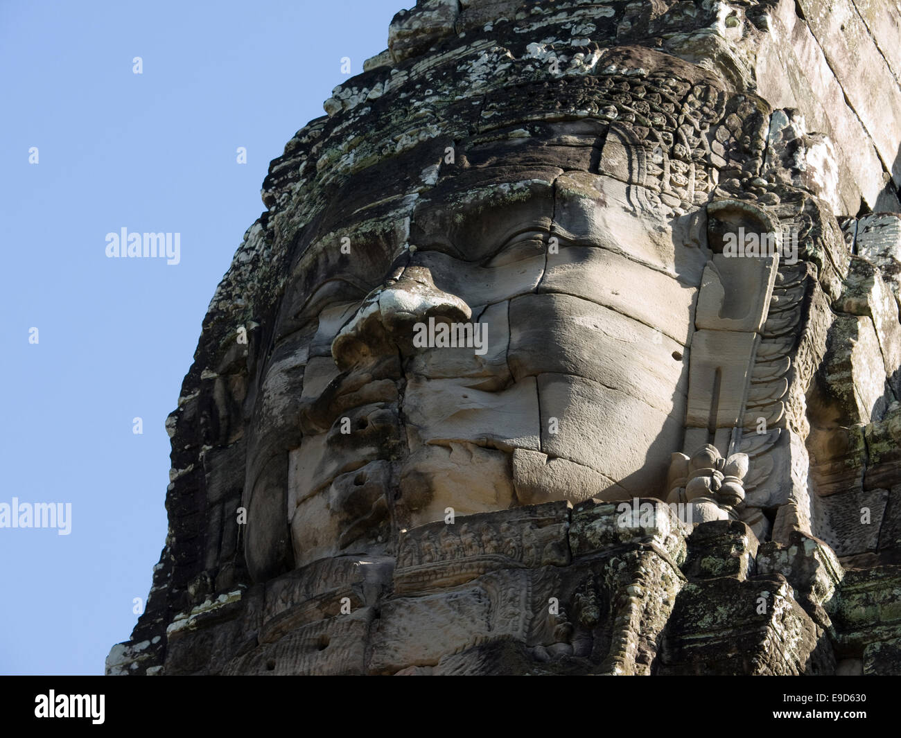 The picture of cute antient face from siem riep Stock Photo - Alamy