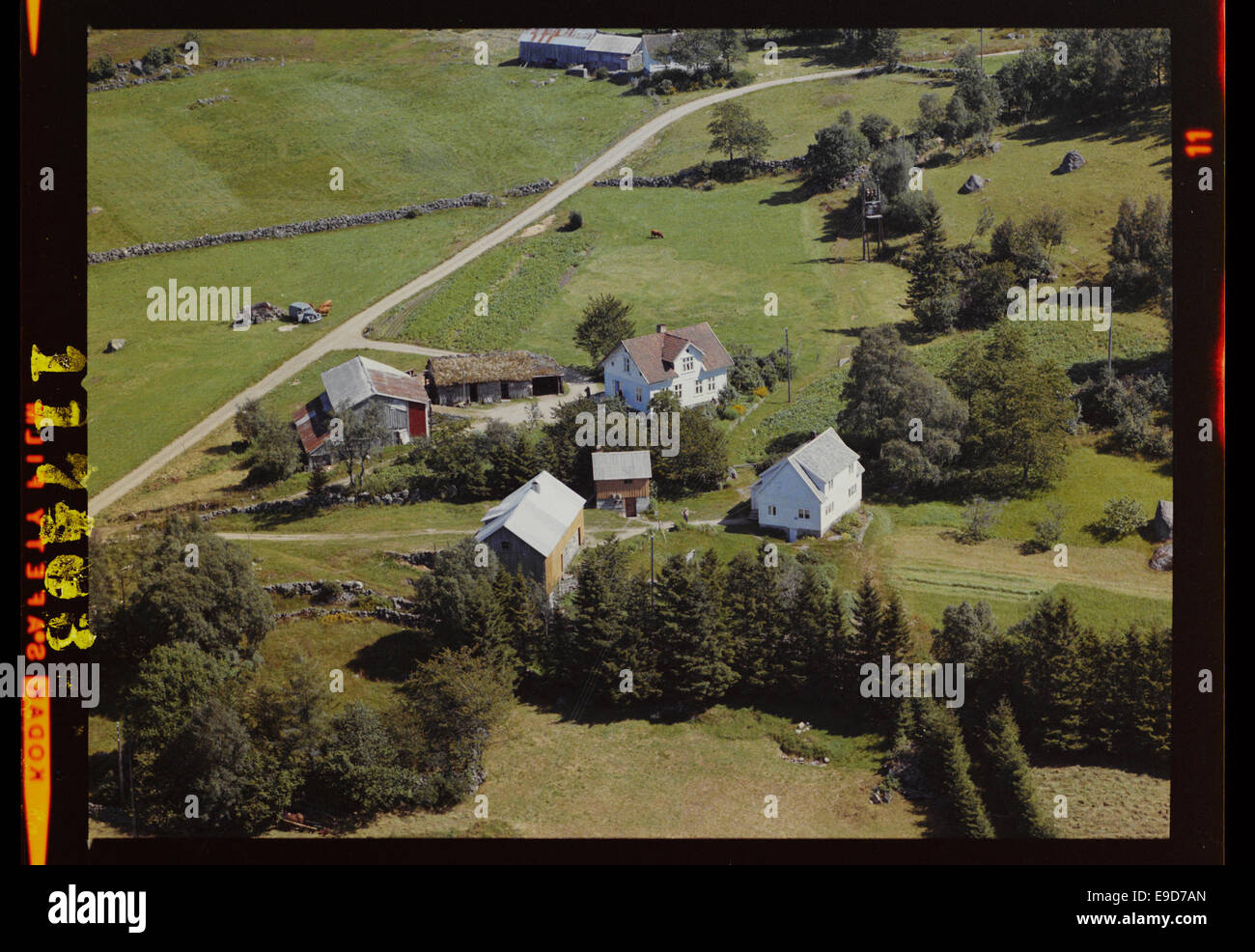 Another aerial view of Jerstad, part of Kvinesdal municipality in ...