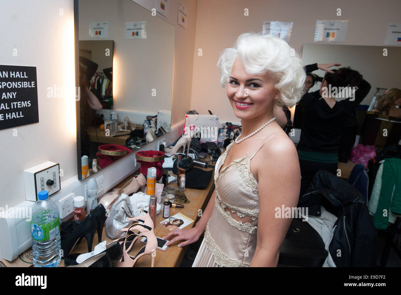 Miss USSR UK 2014 held at the Cadogan Hall. Beauty pageant competition ...