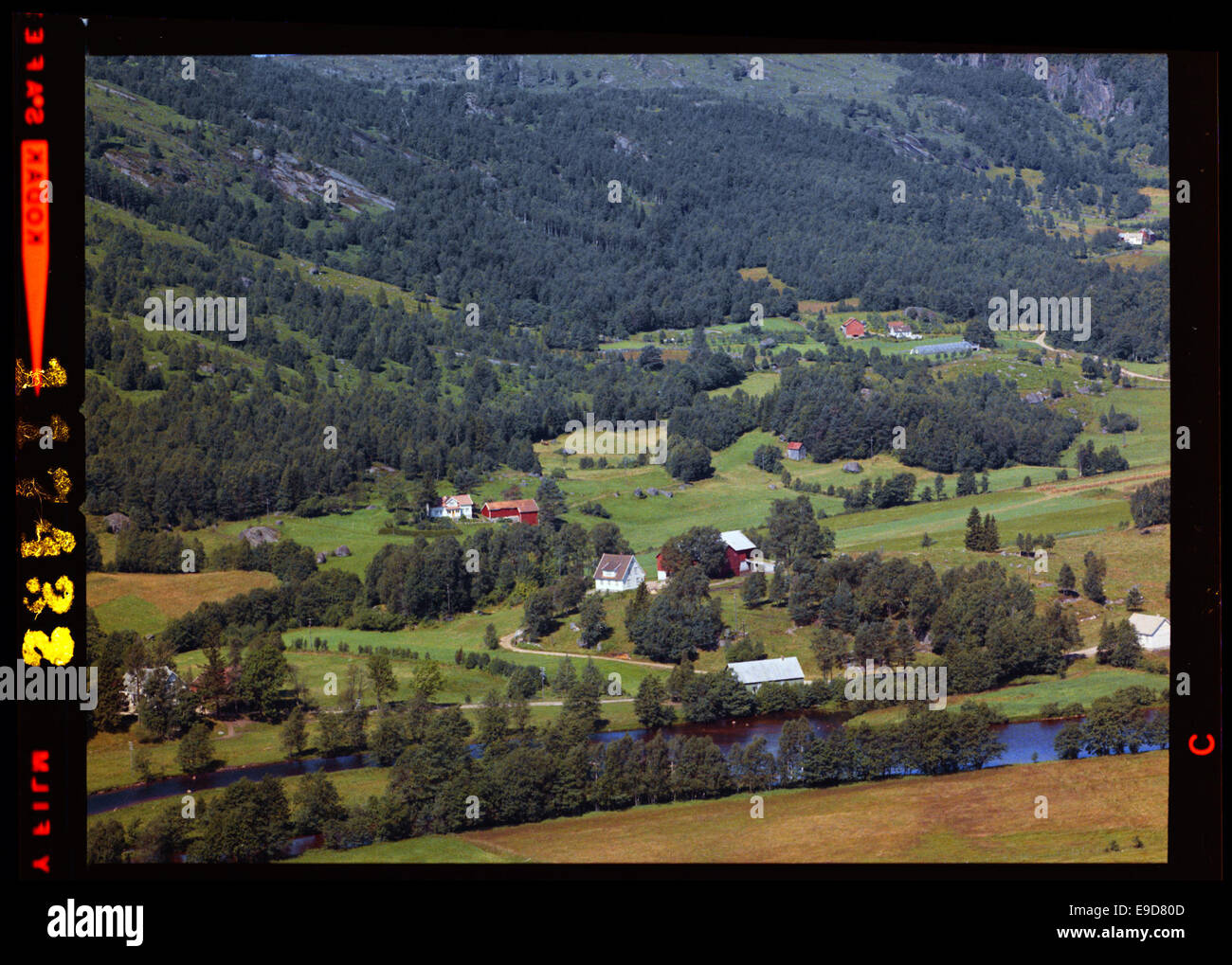 Aerial photograph of Kvinesdal kommune, Norway, showcasing the region’s ...
