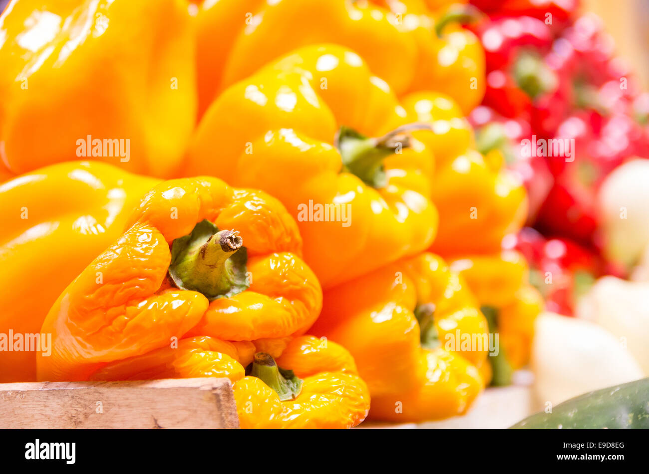 yellow pepper capsicum Stock Photo - Alamy