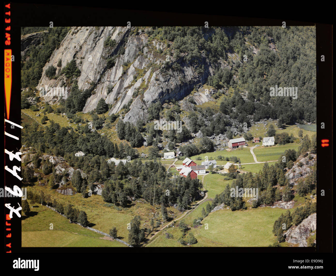 An aerial photograph of Kvinesdal municipality, located in Norway's ...