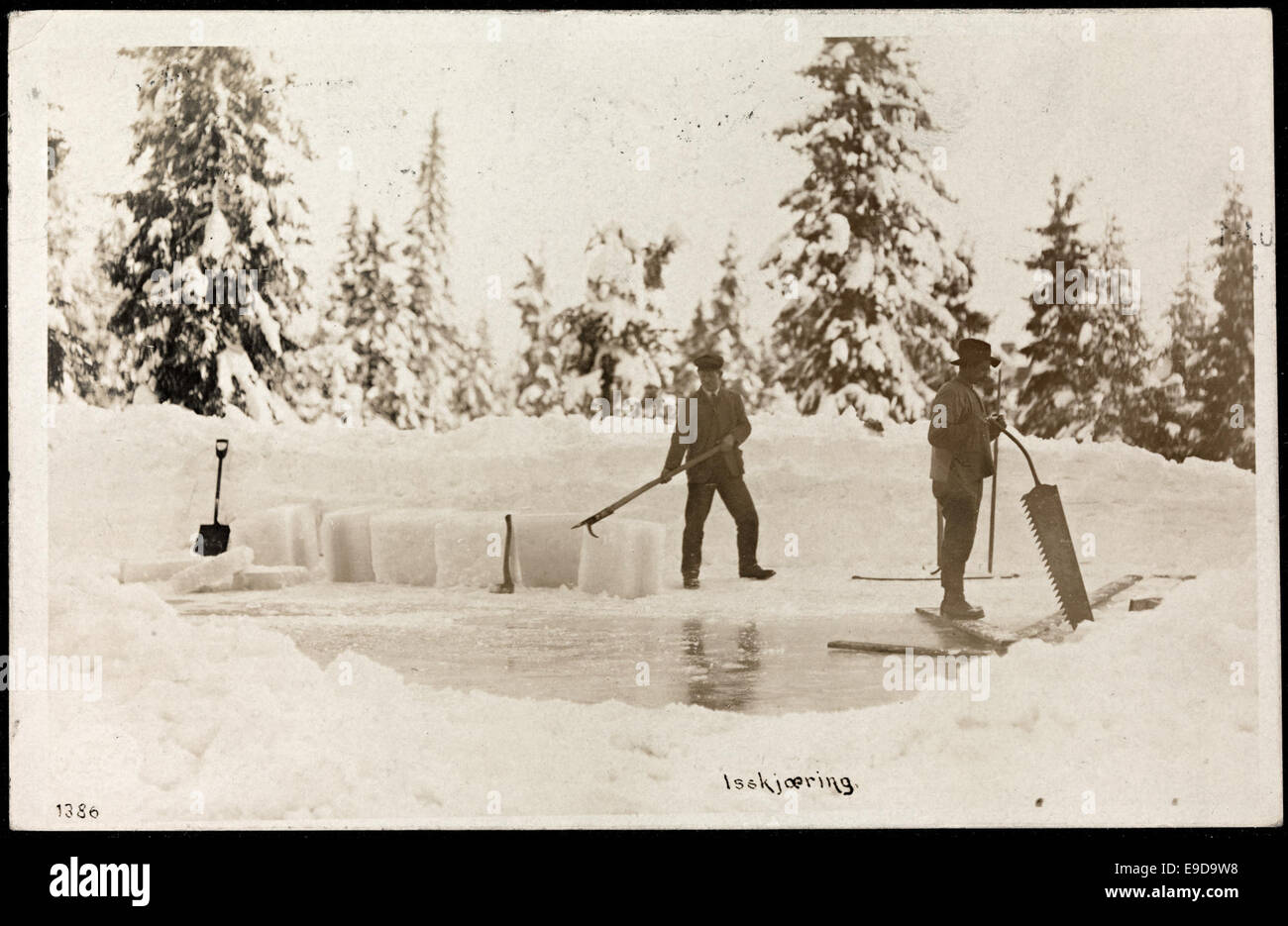 Ice harvesting process hi-res stock photography and images - Alamy