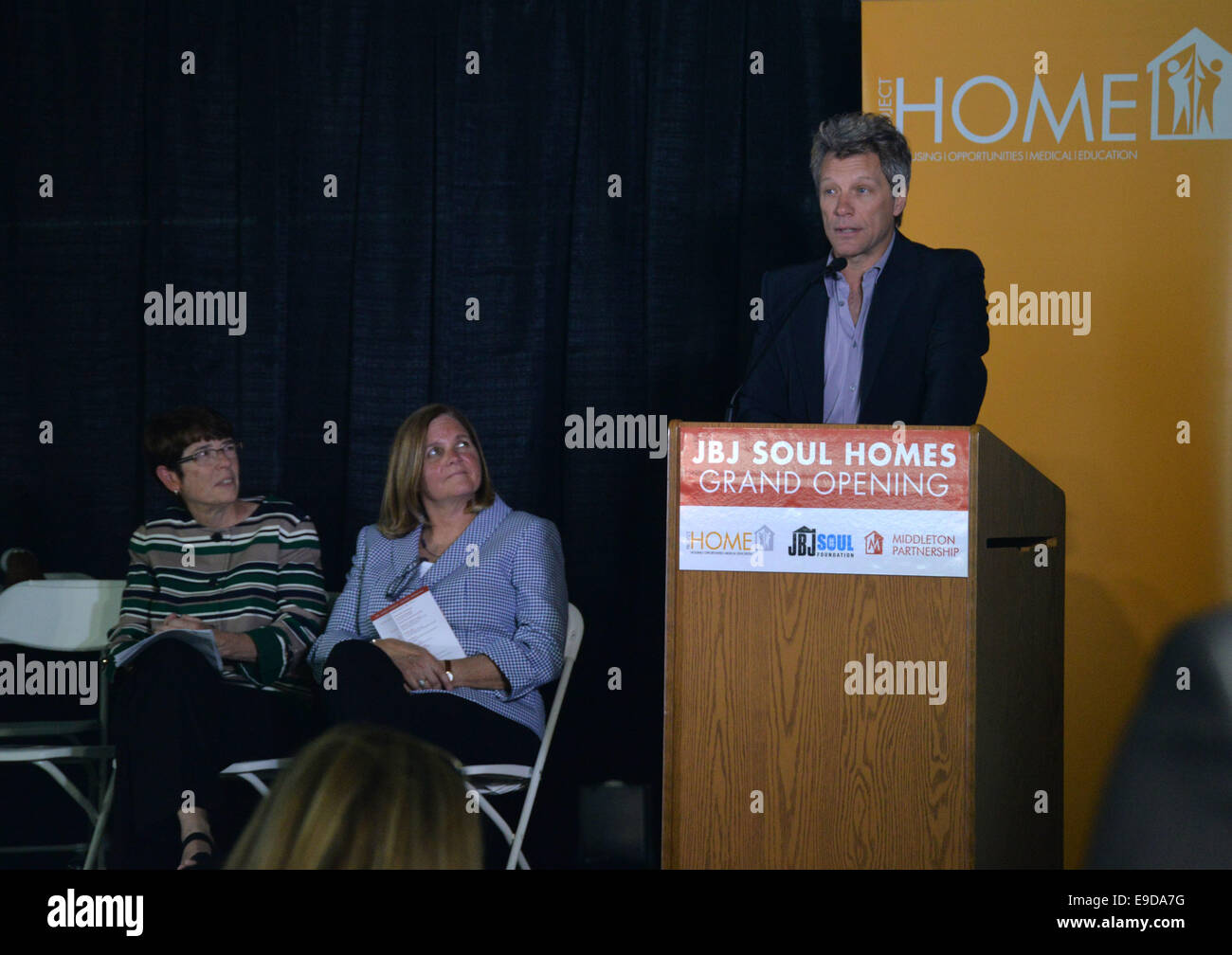 Jon Bon Jovi attends the grand opening of JBJ Soul Homes, a low-income ...