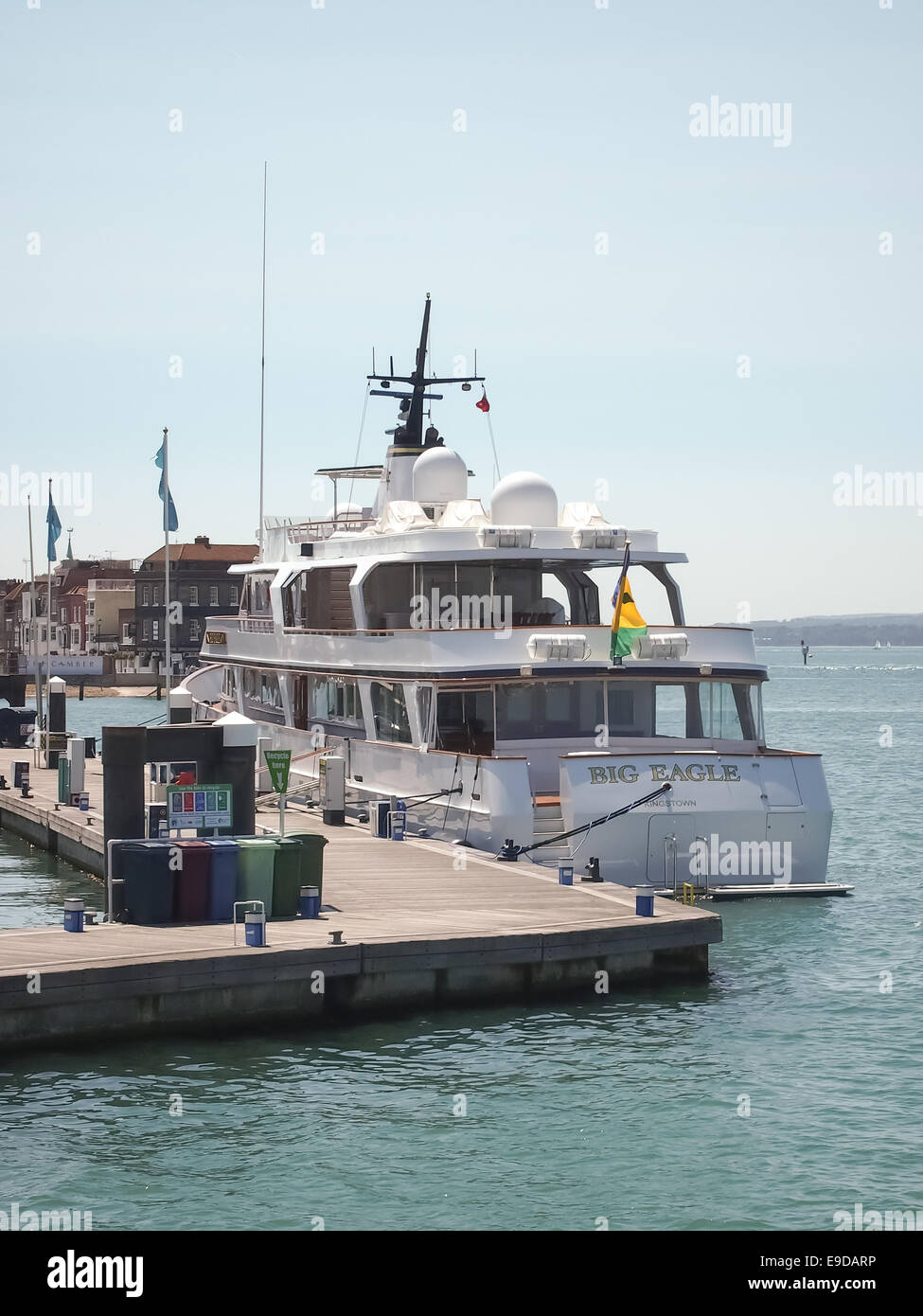 the Luxury Yacht Big eagle, Berthed at Gunwharf Quays in Portsmouth ...