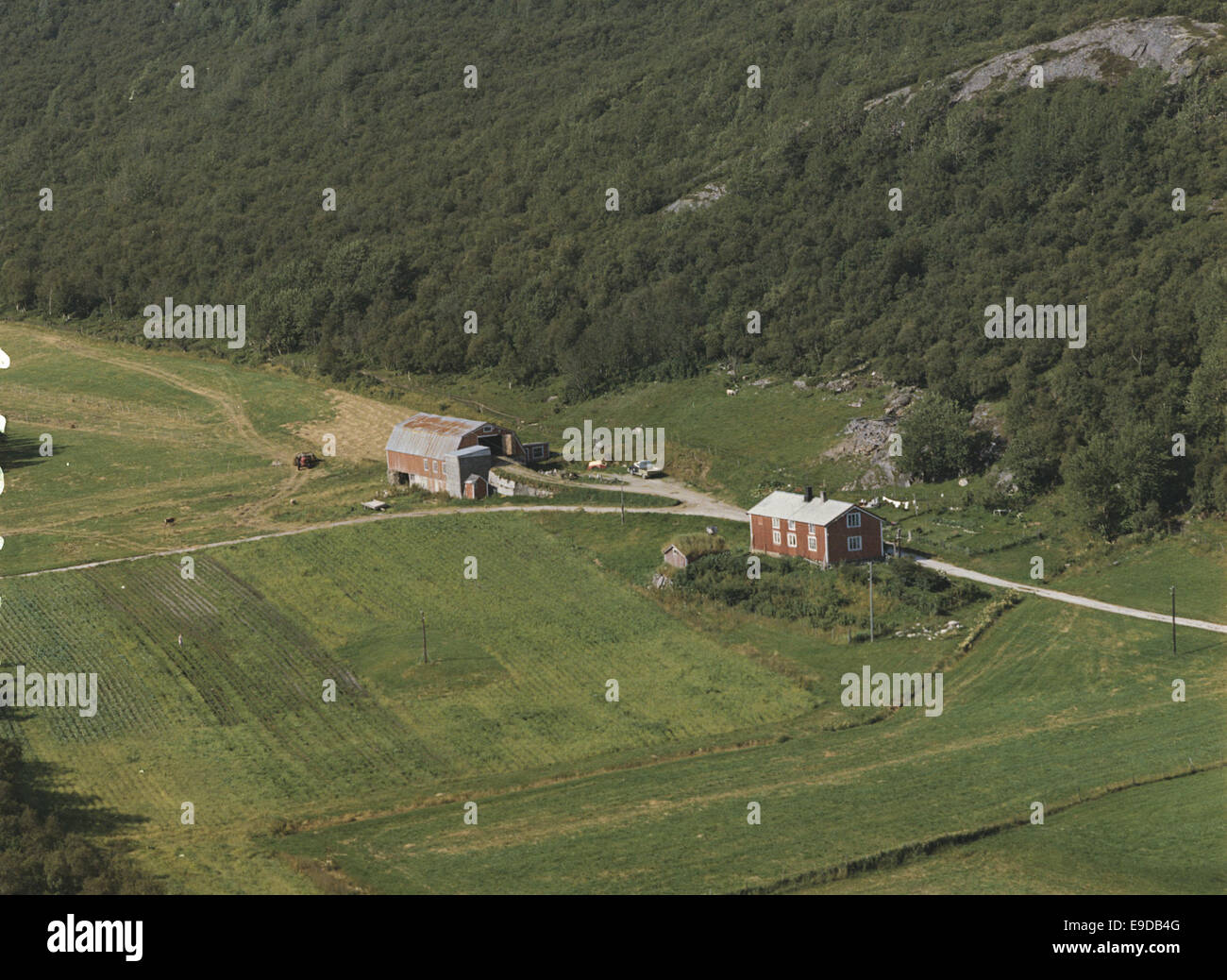 Aerial photograph of Kammarka in Dønna kommune, Norway, taken by ...
