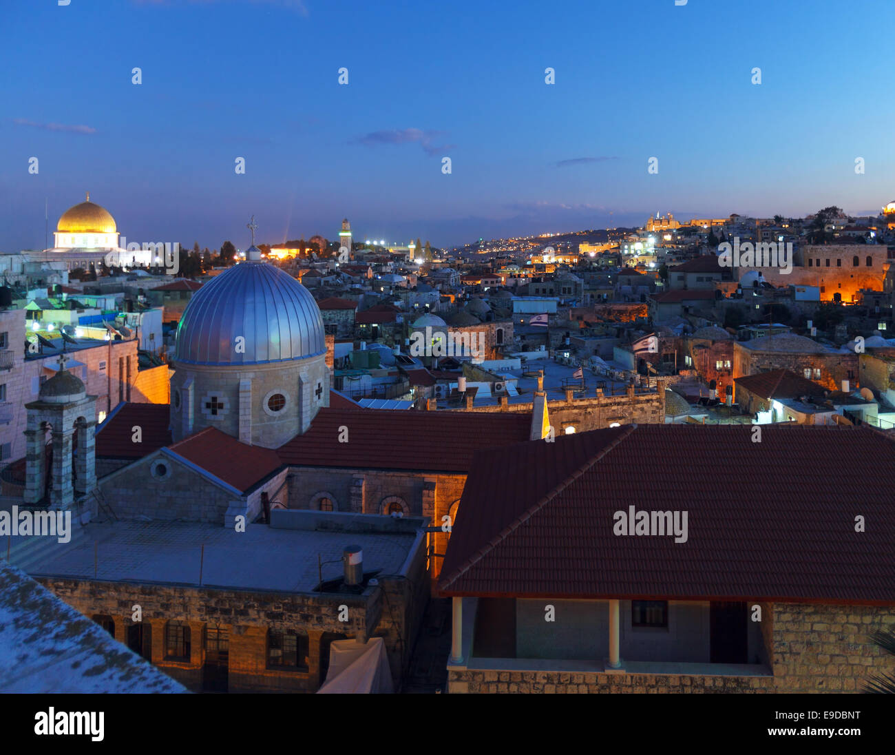Israel aerial view temple mount hi-res stock photography and images - Alamy