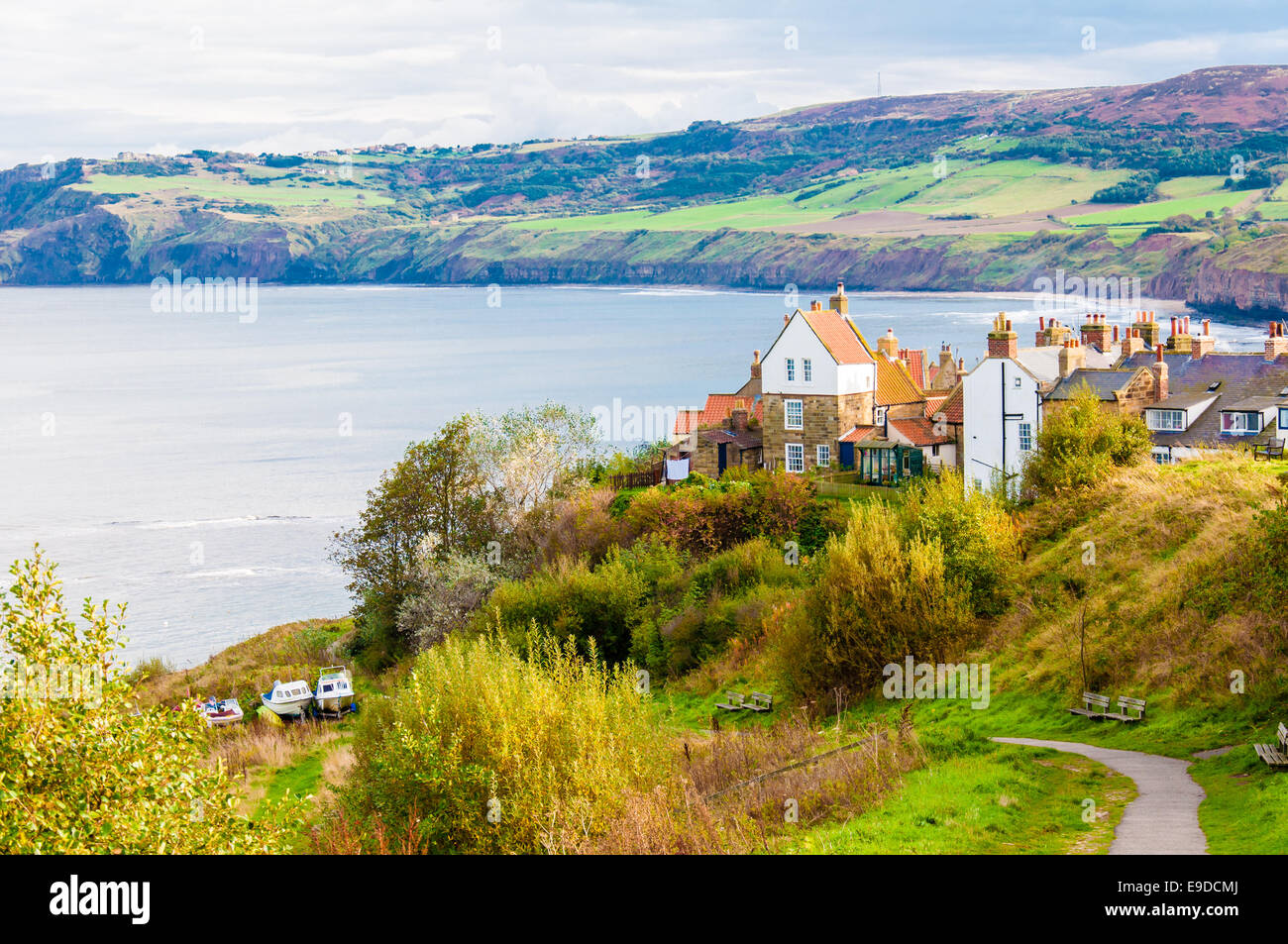 Street View at Robin Hood's Bay North Yorkshire UK Stock Photo - Alamy