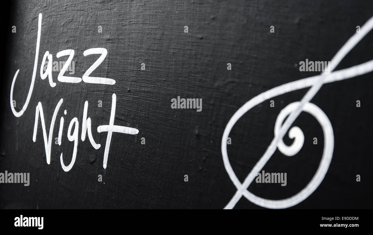 Jazz concert sign hi-res stock photography and images - Alamy