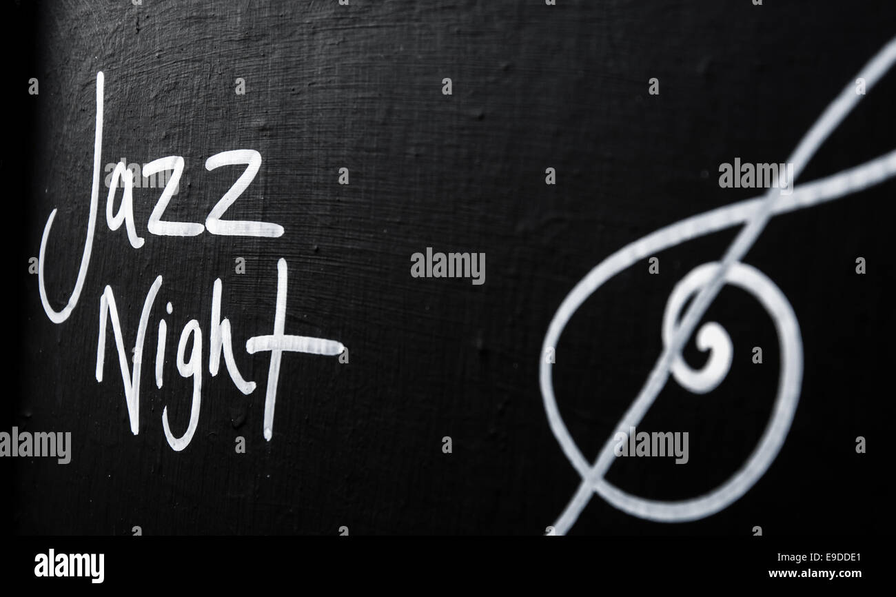 Jazz concert sign hi-res stock photography and images - Alamy