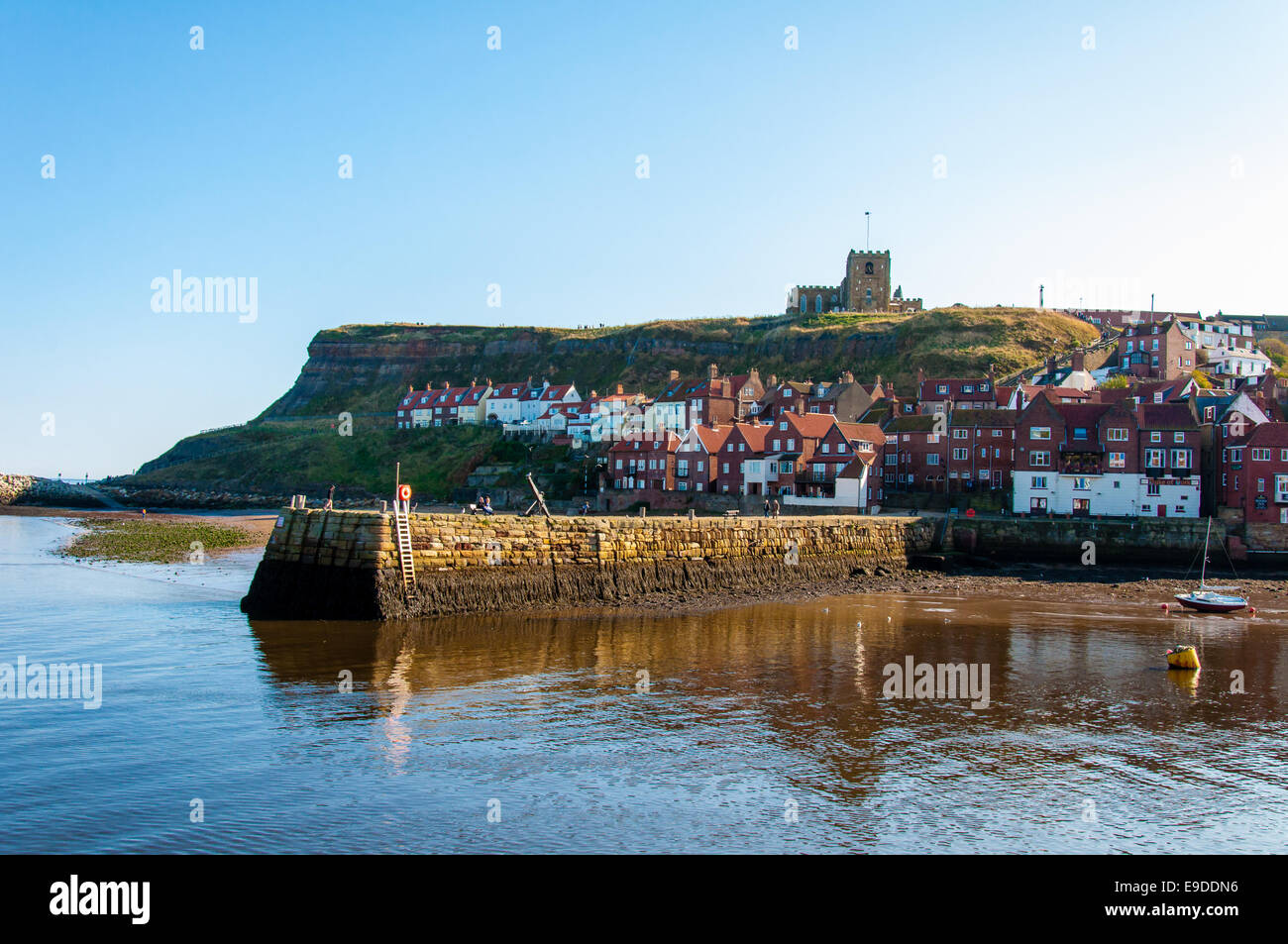 Scenic view of Whitby city in sunny autumn day, UK Stock Photo - Alamy