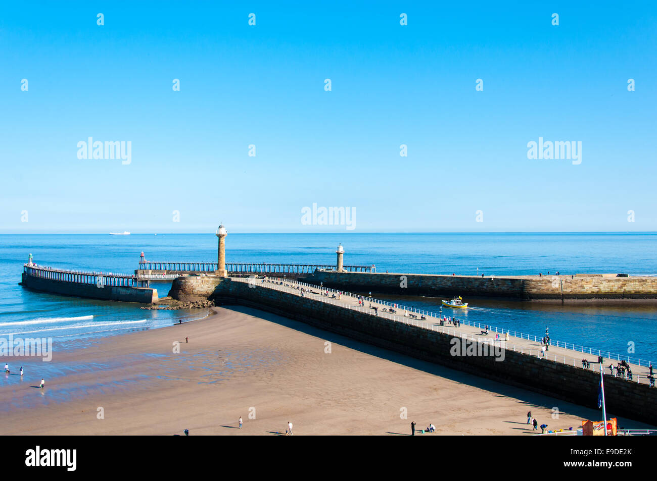 Scenic view of Whitby city in sunny autumn day, UK Stock Photo - Alamy
