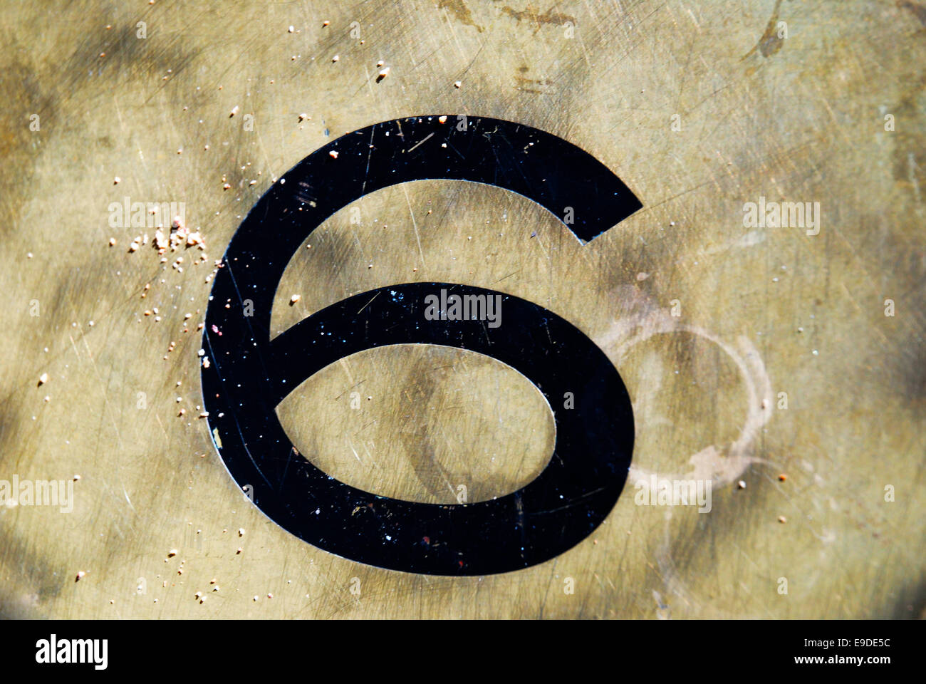 Number 6 on a table at a restaurant, Melbourne, Victoria, Australia ...