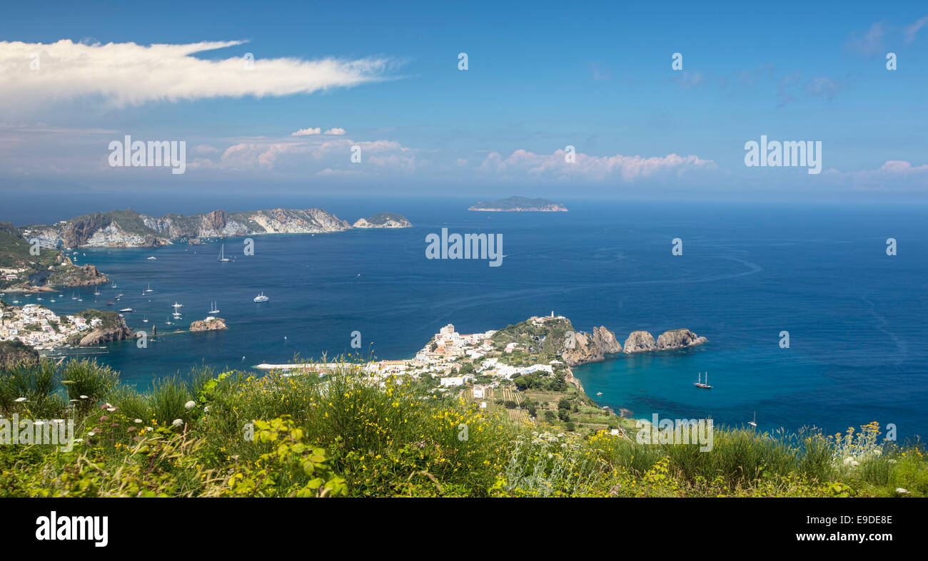 Aerial Panoramic of Ponza Italy Stock Photo - Alamy