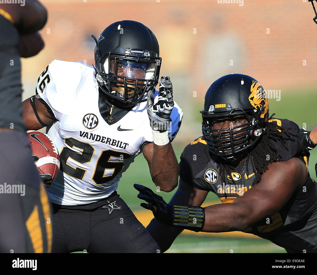 October 25, 2014 Columbia, MO: Vanderbilt Commodores running back Ralph ...