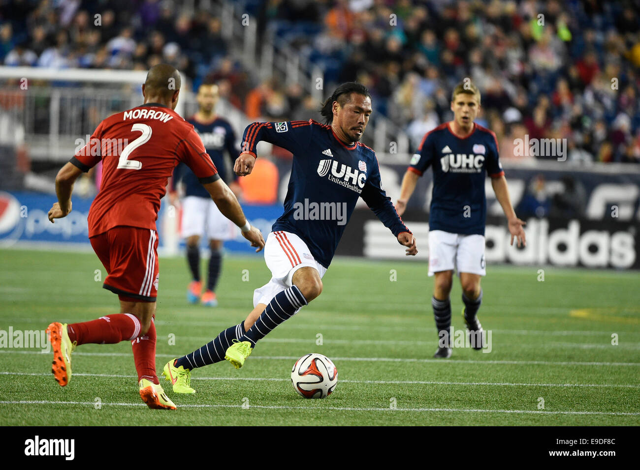 Foxborough, Massachusetts, USA. 25th Oct, 2014. New England Revolution midfielder Daigo ...