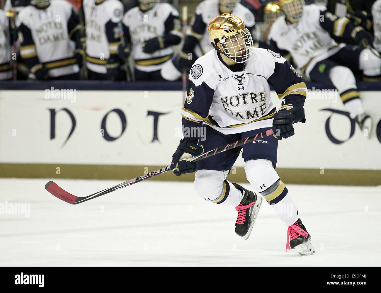 South Bend, Indiana, USA. 25th Oct, 2014. Notre Dame defenseman Robbie ...