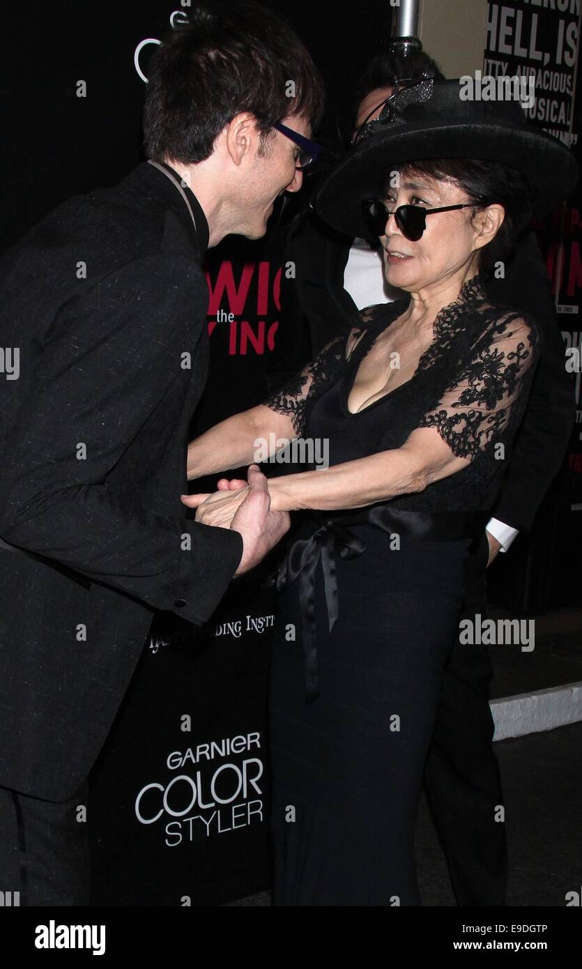 Opening night of Hedwig and the Angry Inch at the Belasco Theatre ...